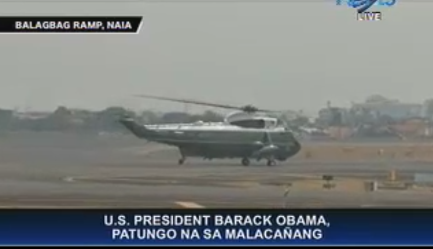 Air Force One lands in NAIA; U.S. President Obama now in Manila – Eagle ...