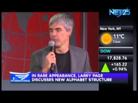 In rare appearance, Larry Page discusses new alphabet structure – Eagle ...