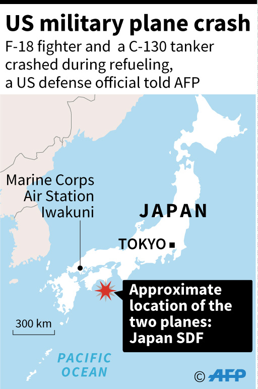 Five missing after two US military planes crash off Japan – Eagle News