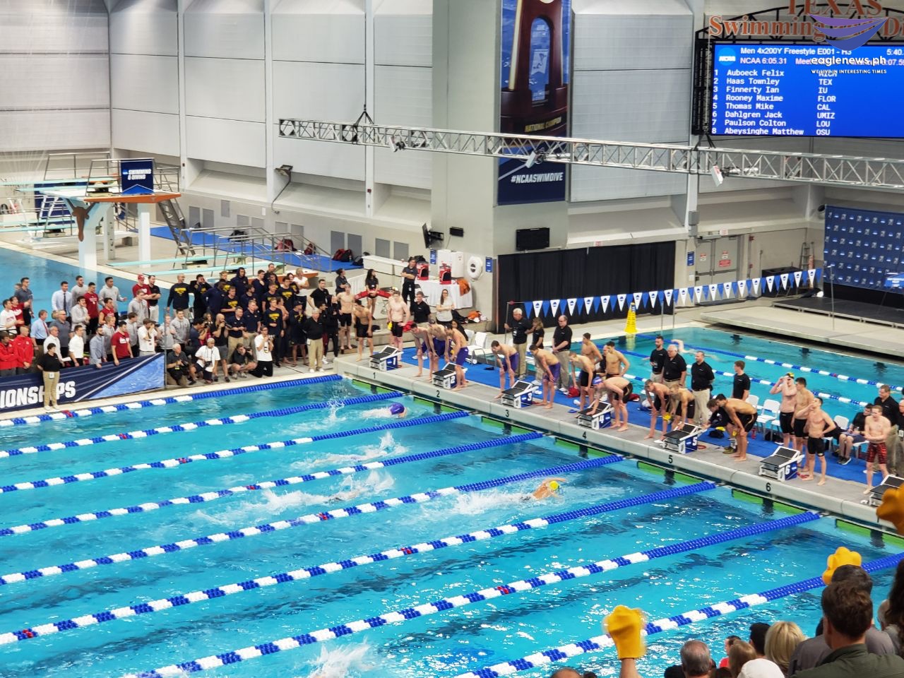 Swimmers break two records on first day of NCAA Division I men’s ...