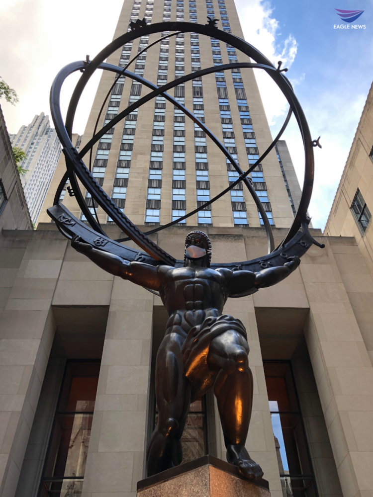 #EBCPHOTOJOURNALISM: Iconic statues remind New Yorkers to wear masks ...