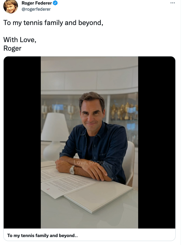 Tennis star Roger Federer announces retirement – Eagle News
