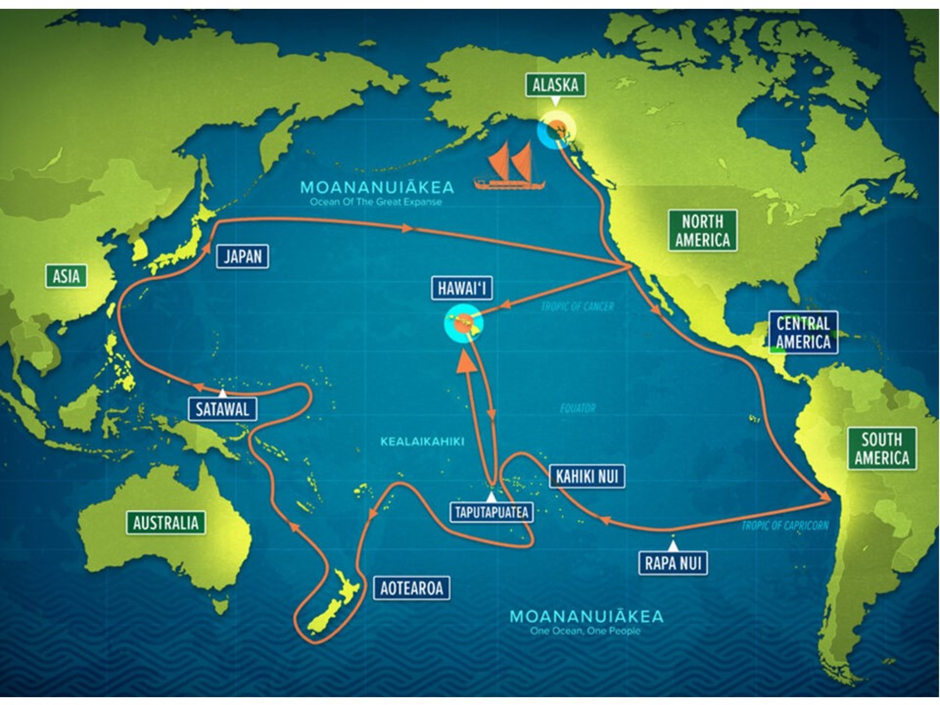 Famed Polynesian vessels prepare for voyage around Pacific Ocean ...